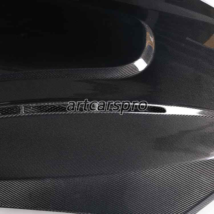 Aftermarket Car Front Hood Replacement Bmw X6 F16 H Style Carbon Black